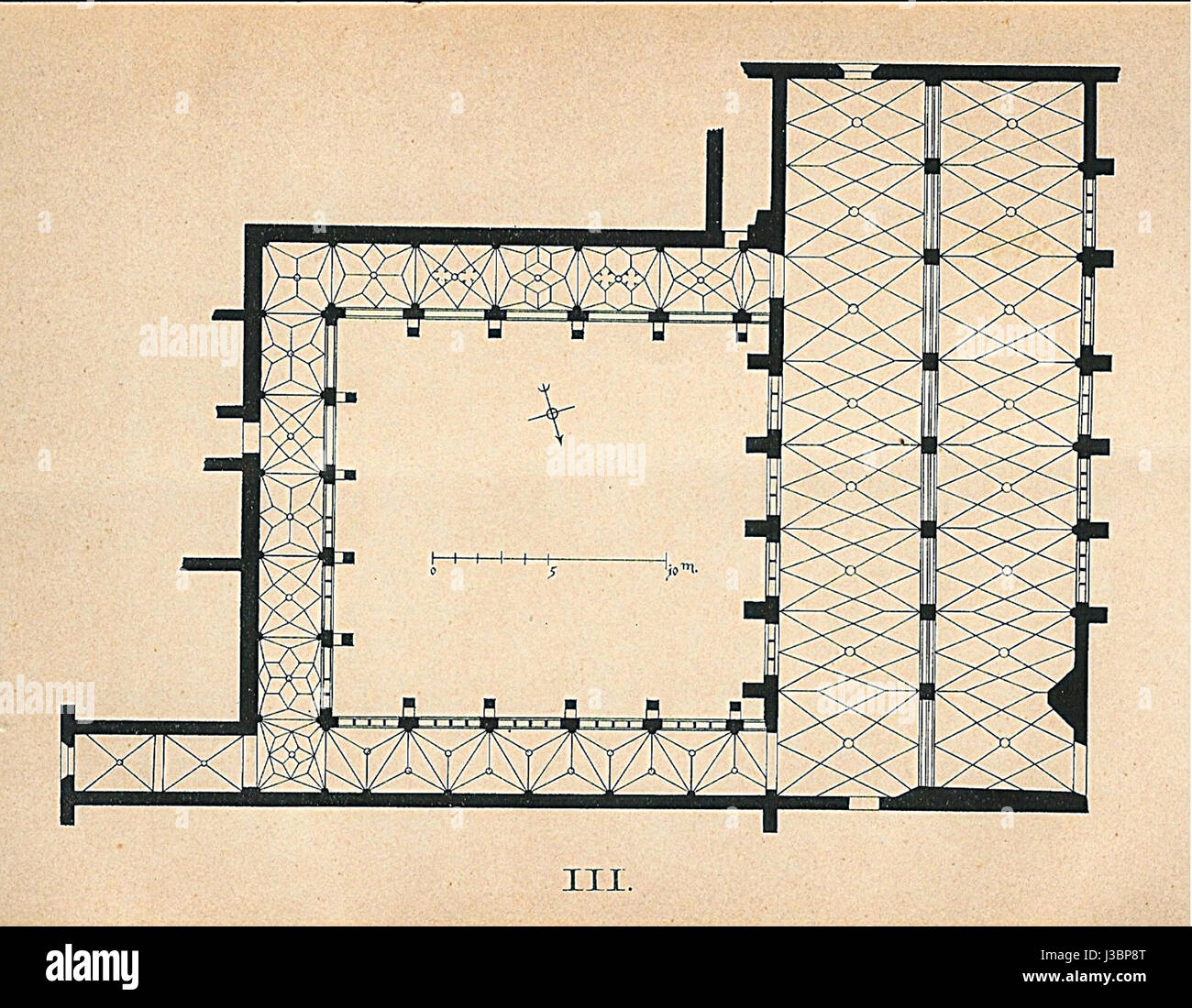 The 'Eichstaett Kreuzgang Grundriss' is a historical floor plan of the ...