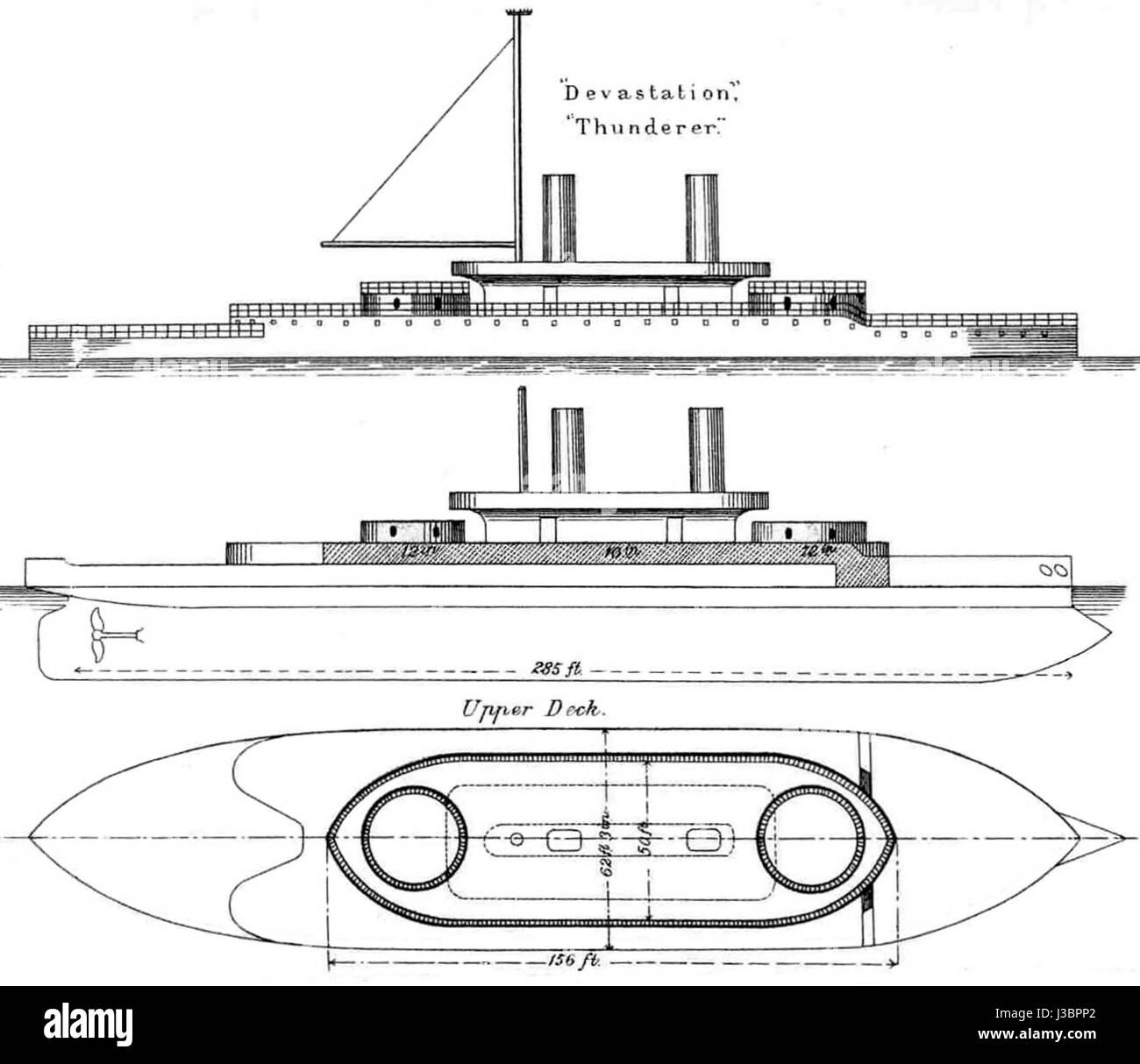 These diagrams from Brassey's 1888 publication illustrate the ...