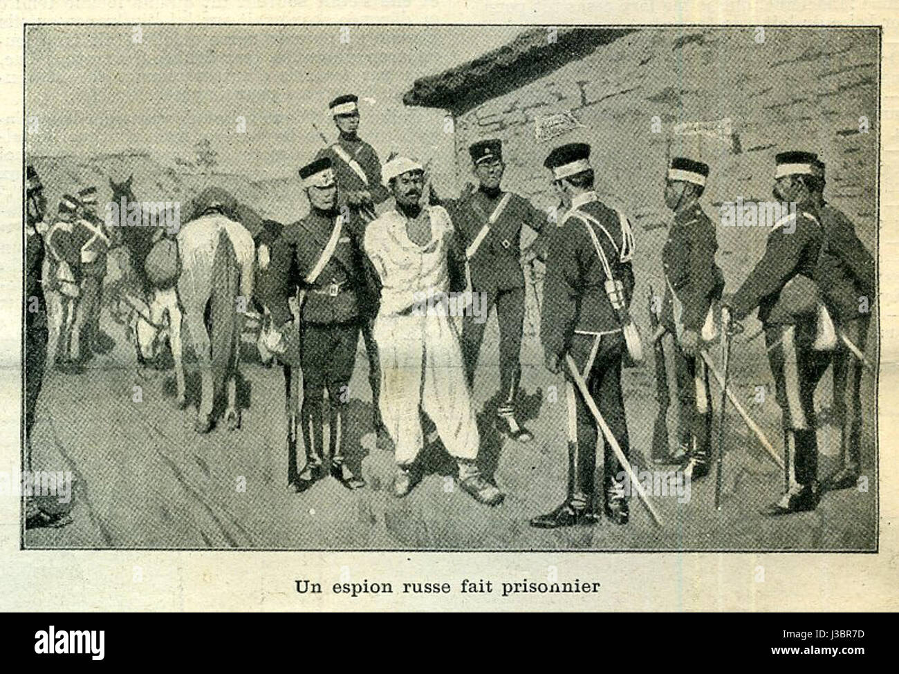 A historical account or image related to a Russian spy, focusing on ...