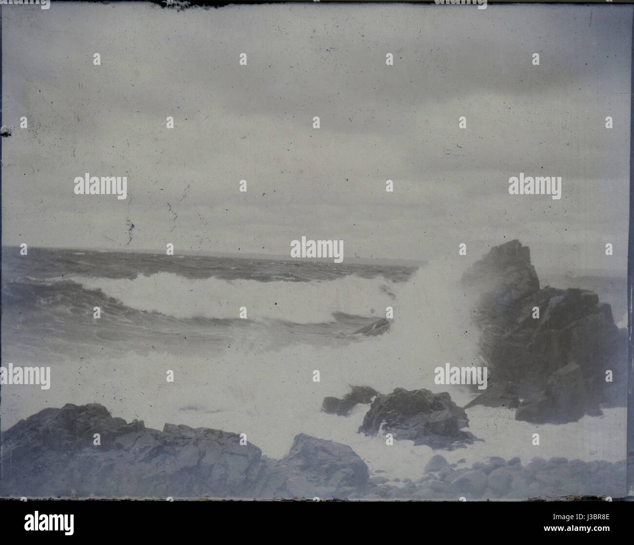 This glass plate photograph is part of a historical journey captured by ...