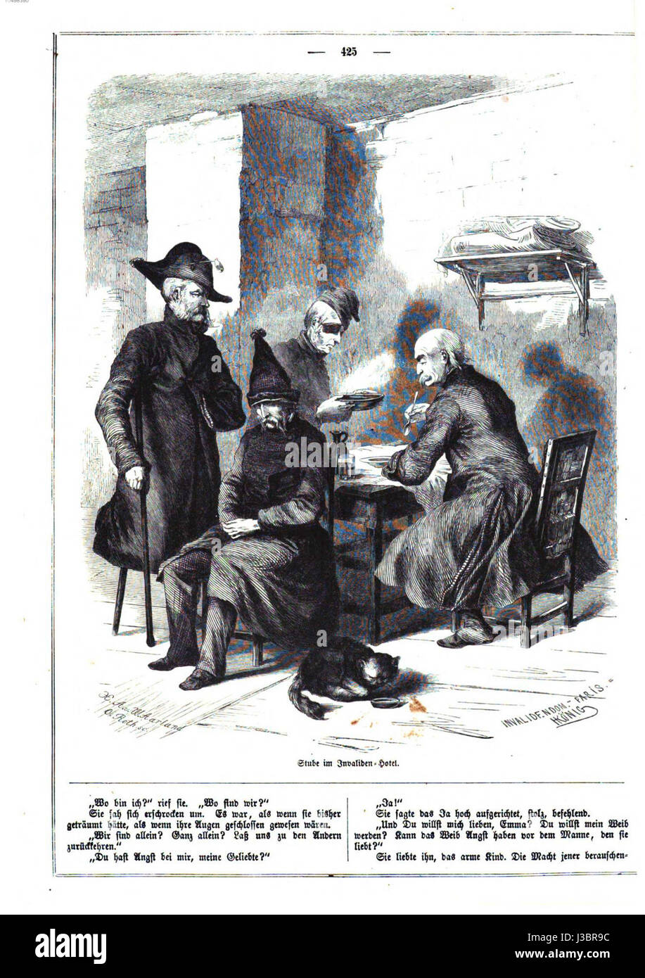 A historical illustration from the 1857 edition of *Die Gartenlaube*, a ...