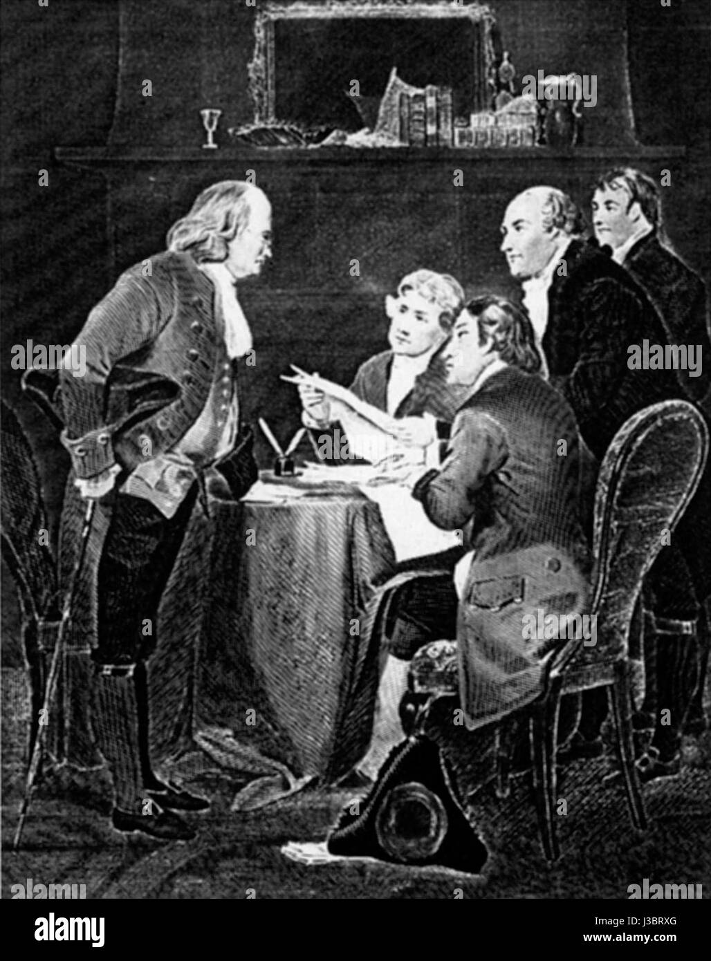 Drafting declaration of independence Black and White Stock Photos ... Drafting declaration of independence Black and White Stock Photos ...