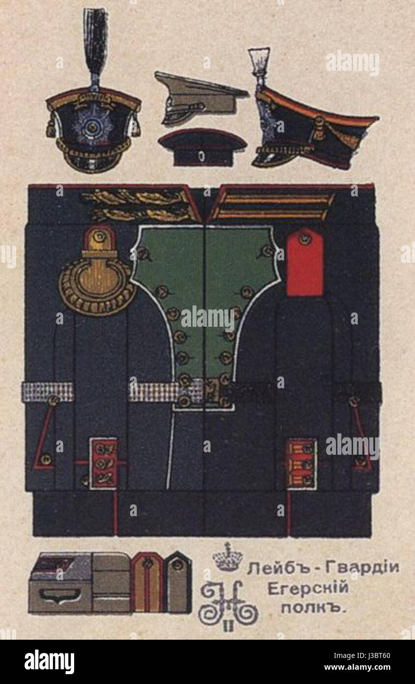 The Egersky Life Guards Regiment, formed in Russia, was a prestigious ...