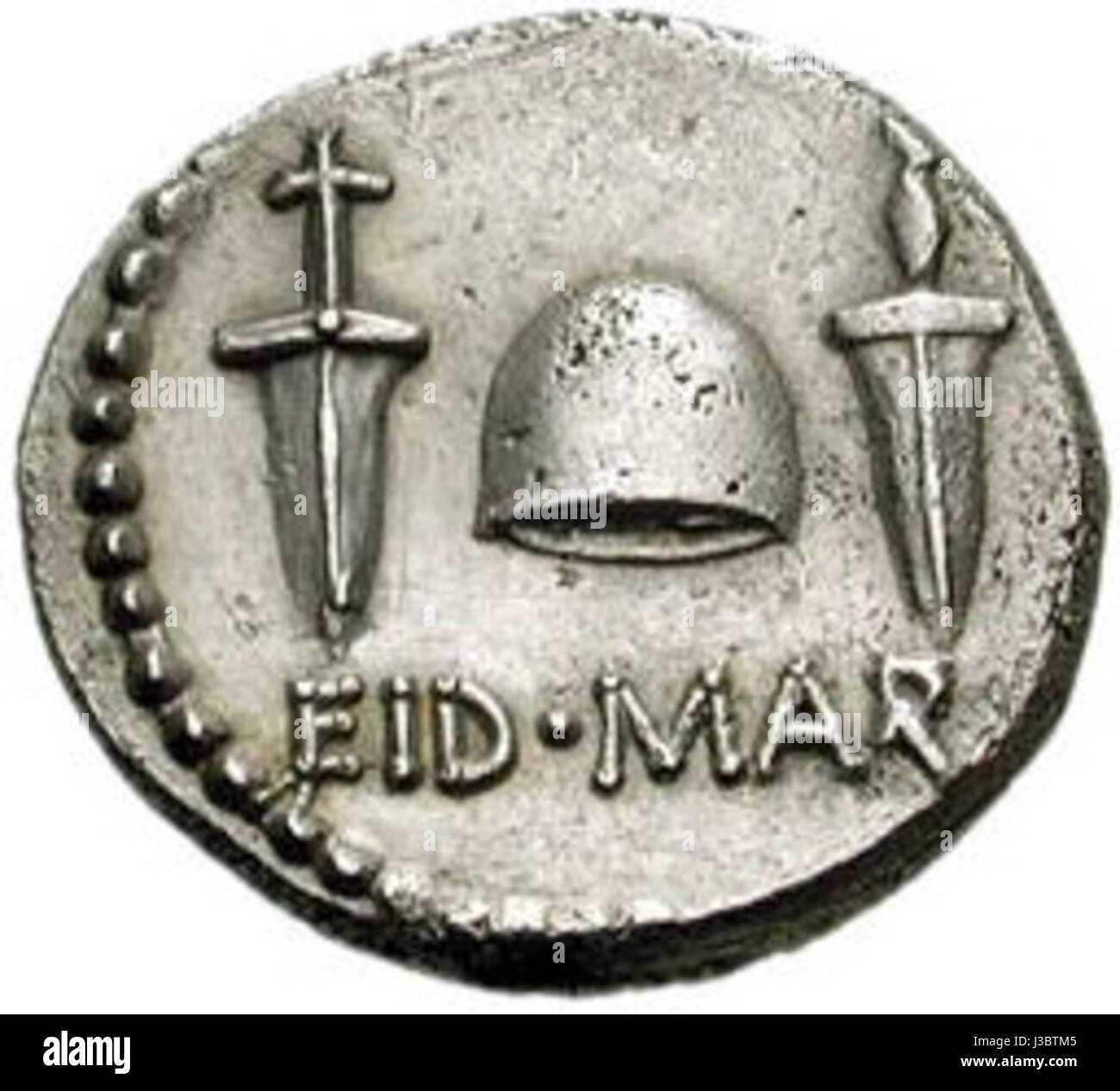 Julius caesar assassination coin hi-res stock photography and images ...