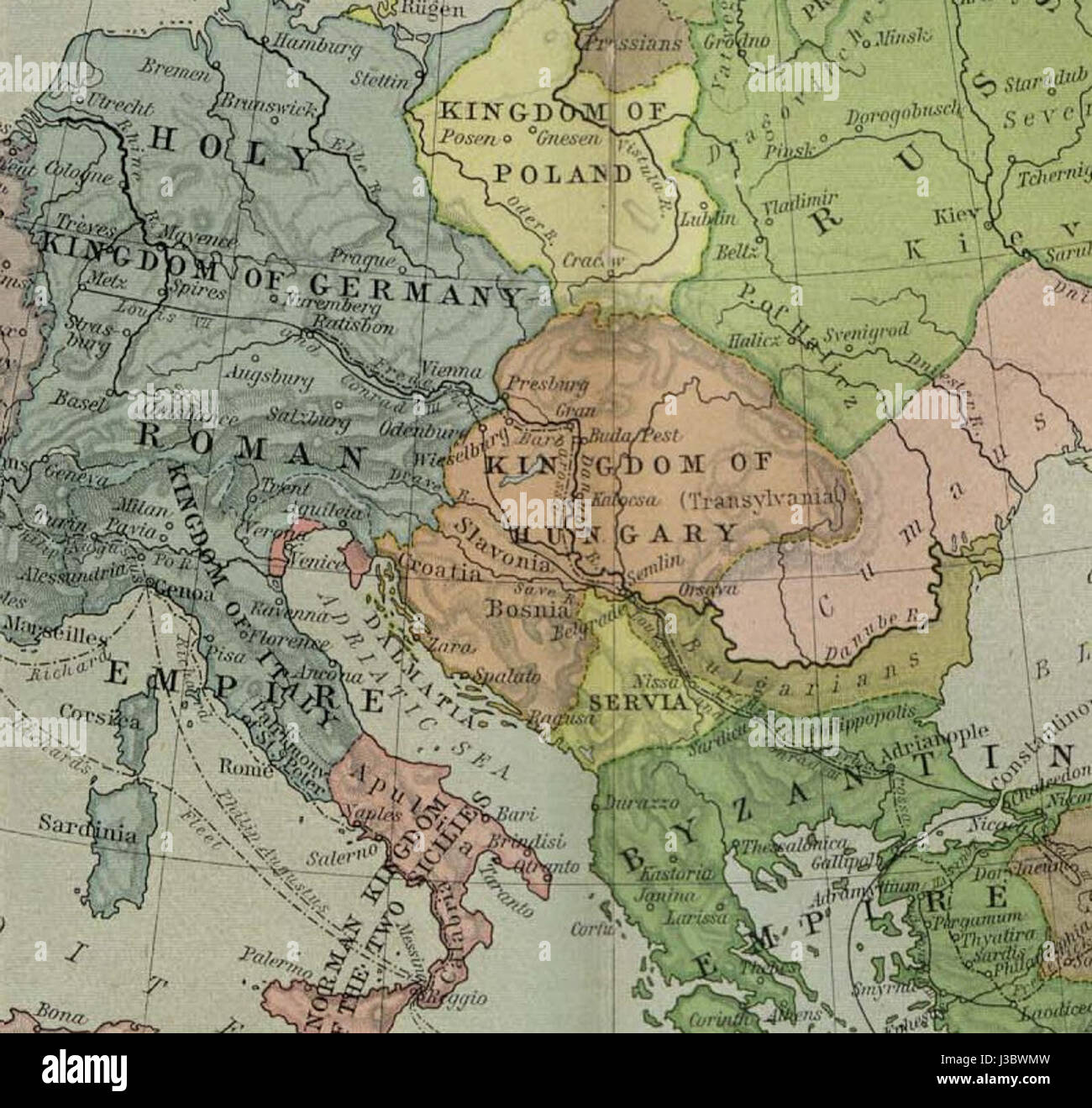 Medieval mediterranean map hi-res stock photography and images - Alamy