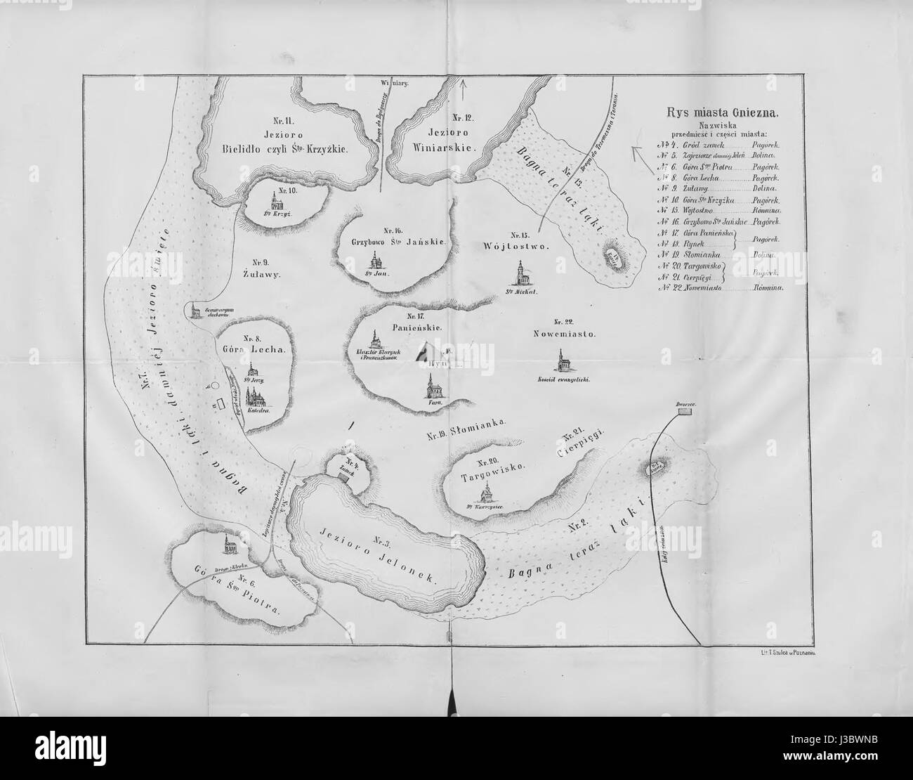 Map of gniezno hi-res stock photography and images - Alamy