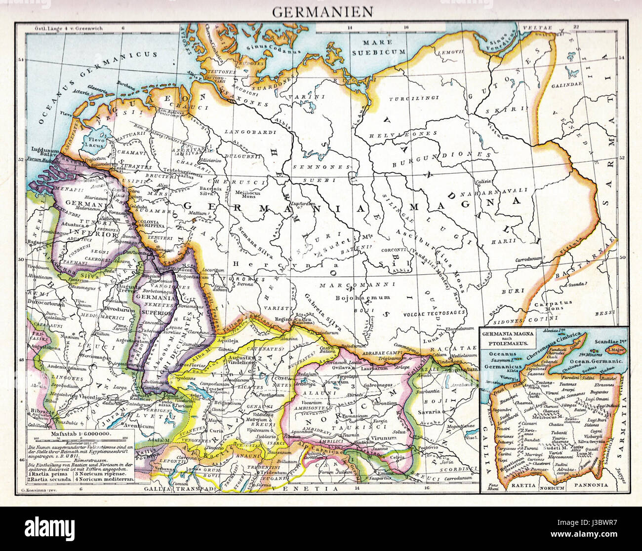 Ancient germania map hi-res stock photography and images - Alamy