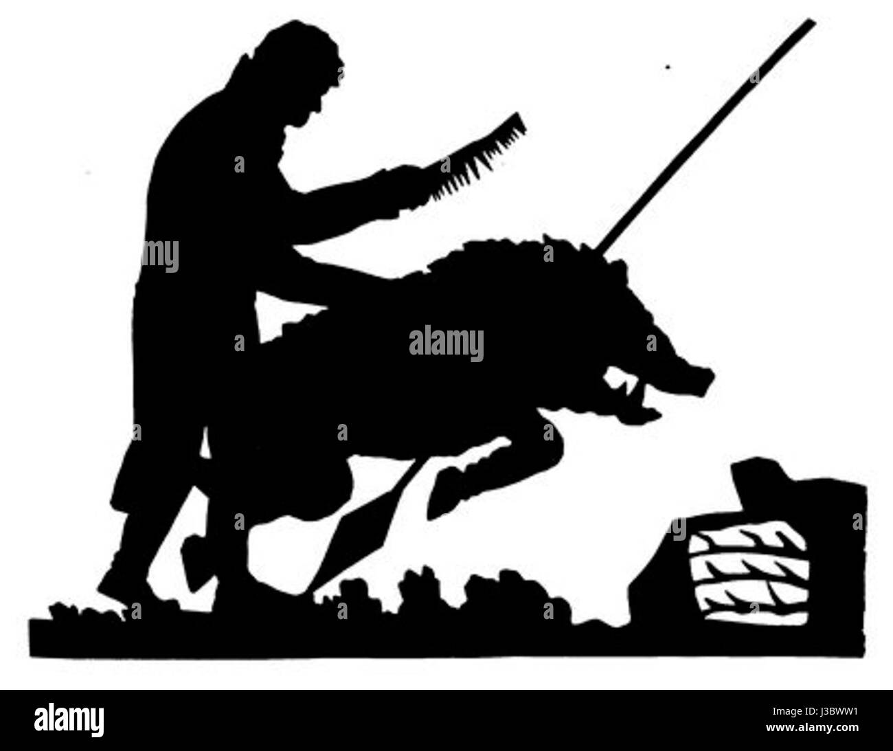 Wild animals in germany Black and White Stock Photos & Images - Alamy