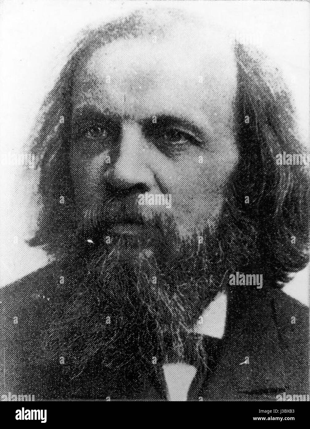 Dimitri mendeleev periodic table Black and White Stock Photos & Images ...