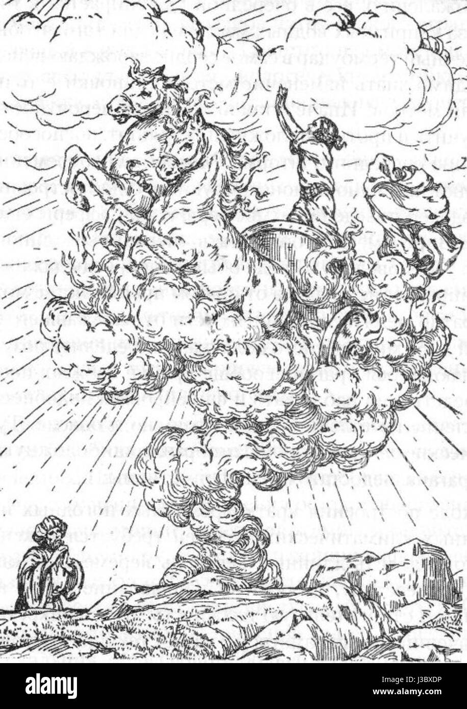 The depiction of Elijah the Prophet spinning a vortex likely refers to ...
