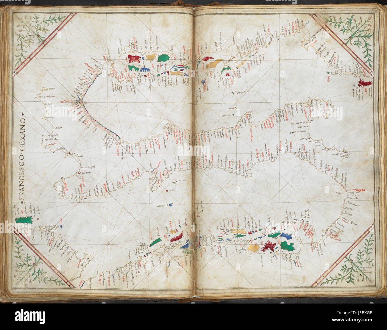 The Duplicate Inverted Charts of the Adriatic Sea, with Corfu and the ...
