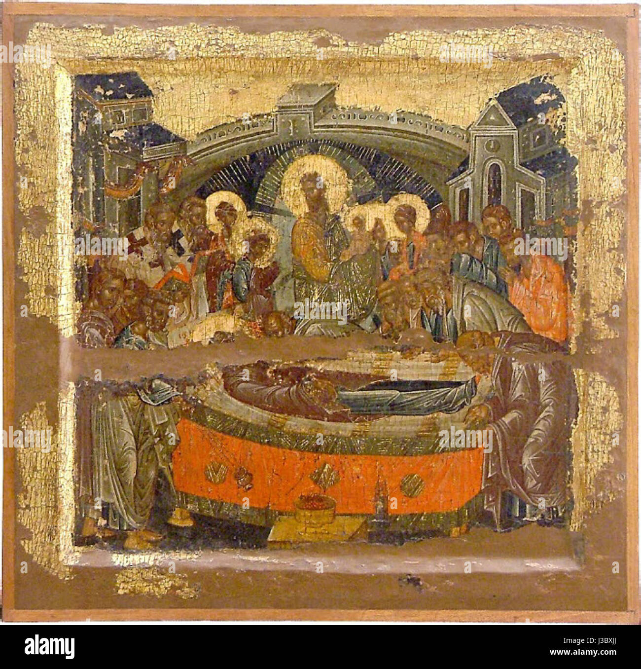 The Dormition icon, dated to the early 14th century, is housed in the ...