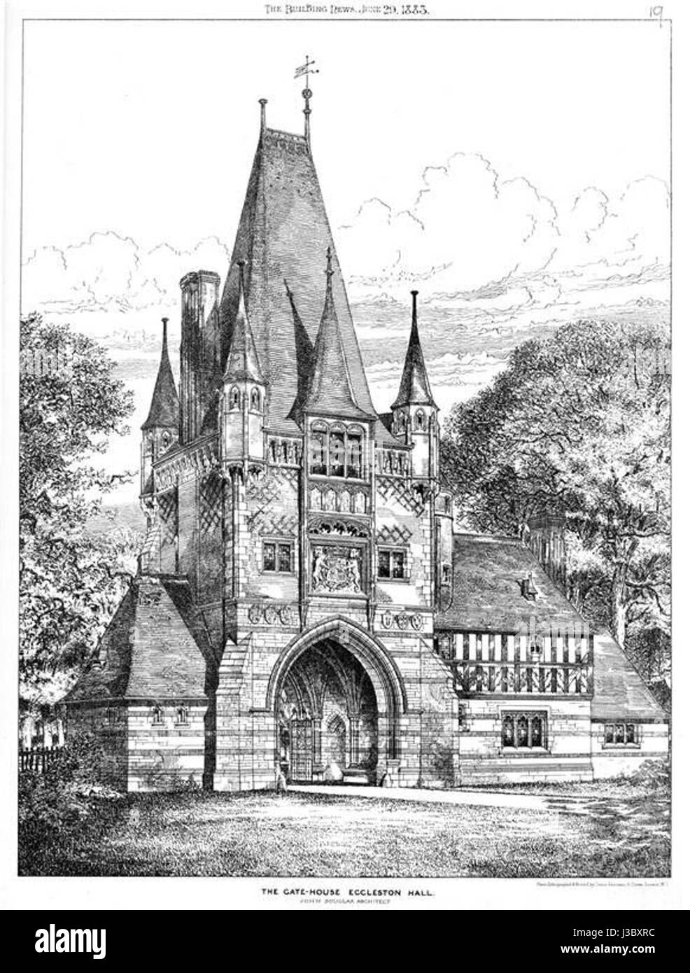 Traditional residential property in Black and White Stock Photos ...