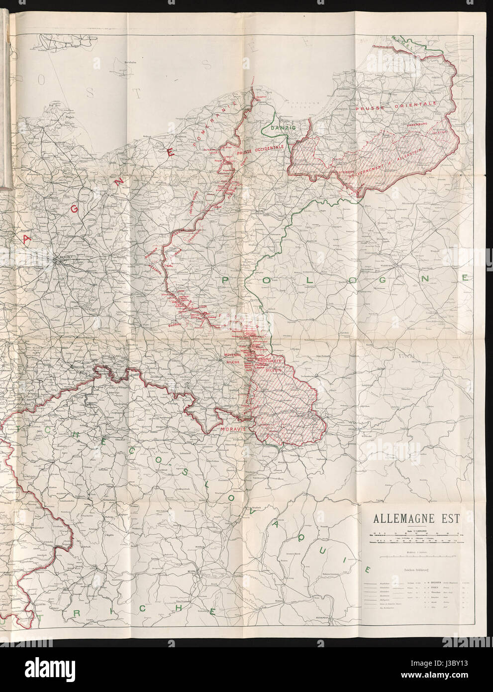 A German document titled 'Die Grenzen Deutschlands nach dem ...