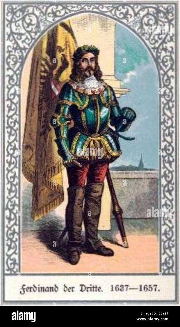 This historical piece features German Emperor Ferdinand III ...