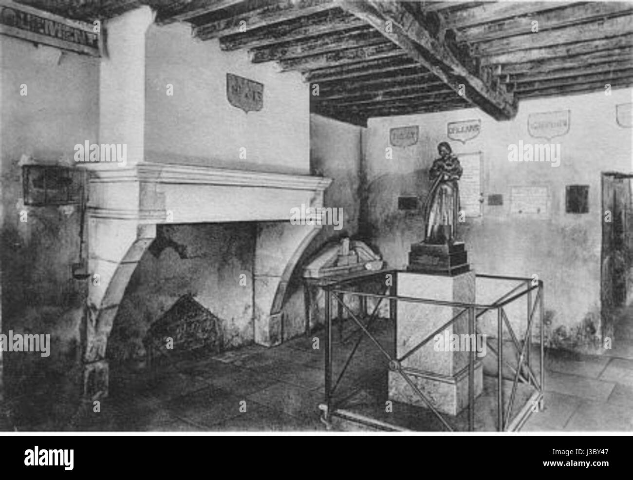 This piece depicts Domrémy, the birthplace of Joan of Arc, showcasing a ...