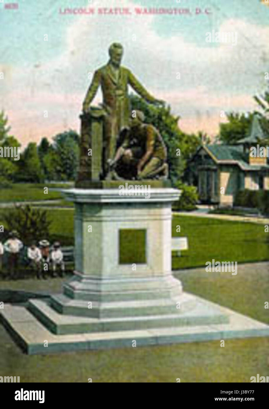 The Emancipation Memorial, created in 1900, commemorates the abolition ...