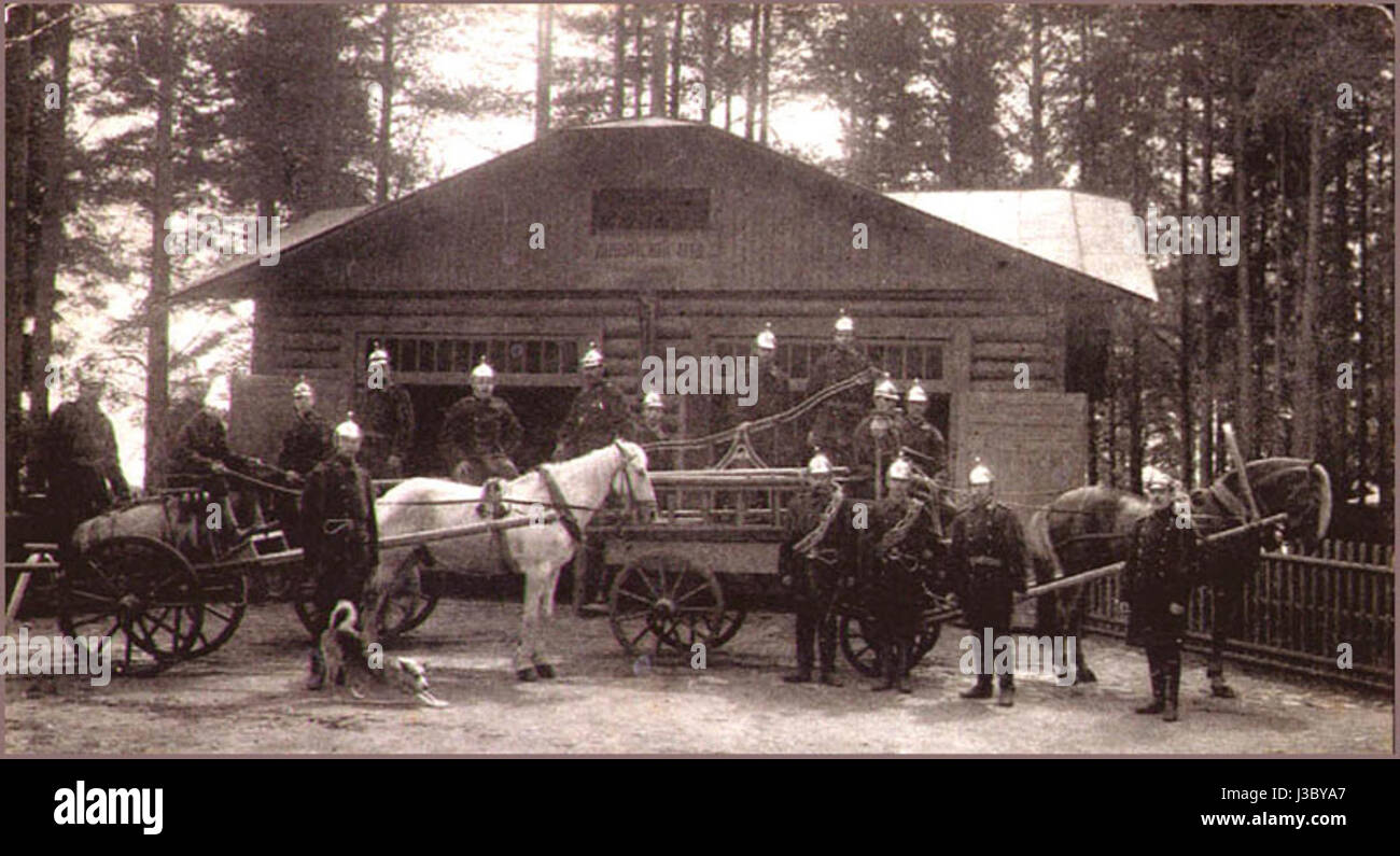 The Dibuny Fire Department is noted for its historical fire carriages ...