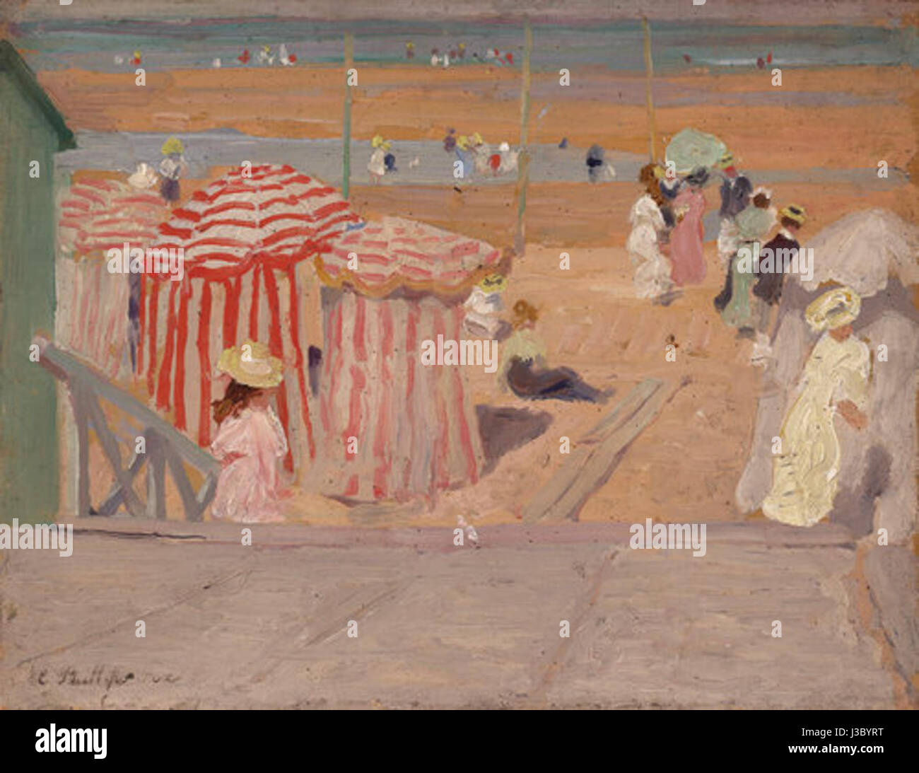 E Phillips Fox Promenade 1909 Stock Photo - Alamy