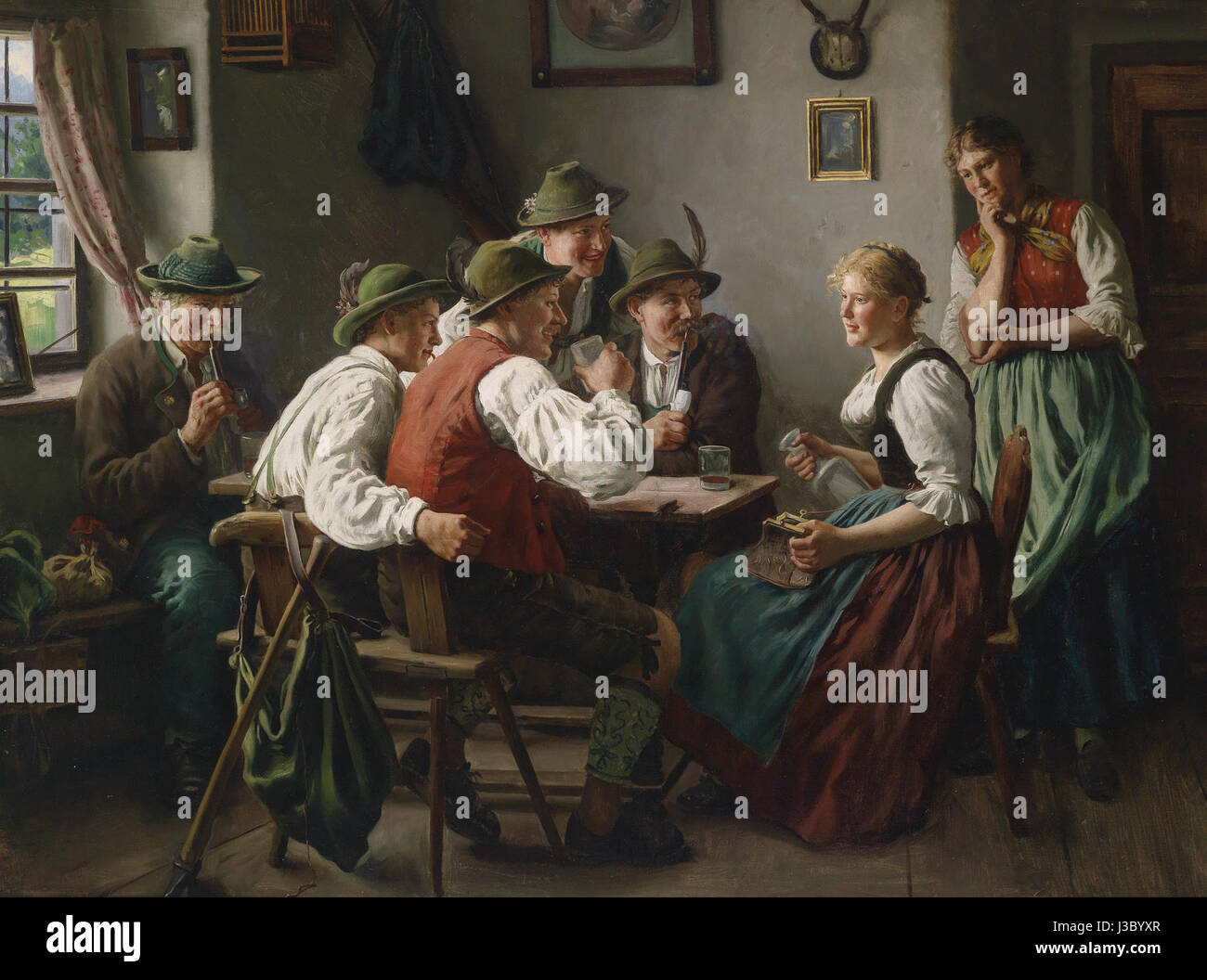 Emil Rau Die Verehrer Stock Photo - Alamy