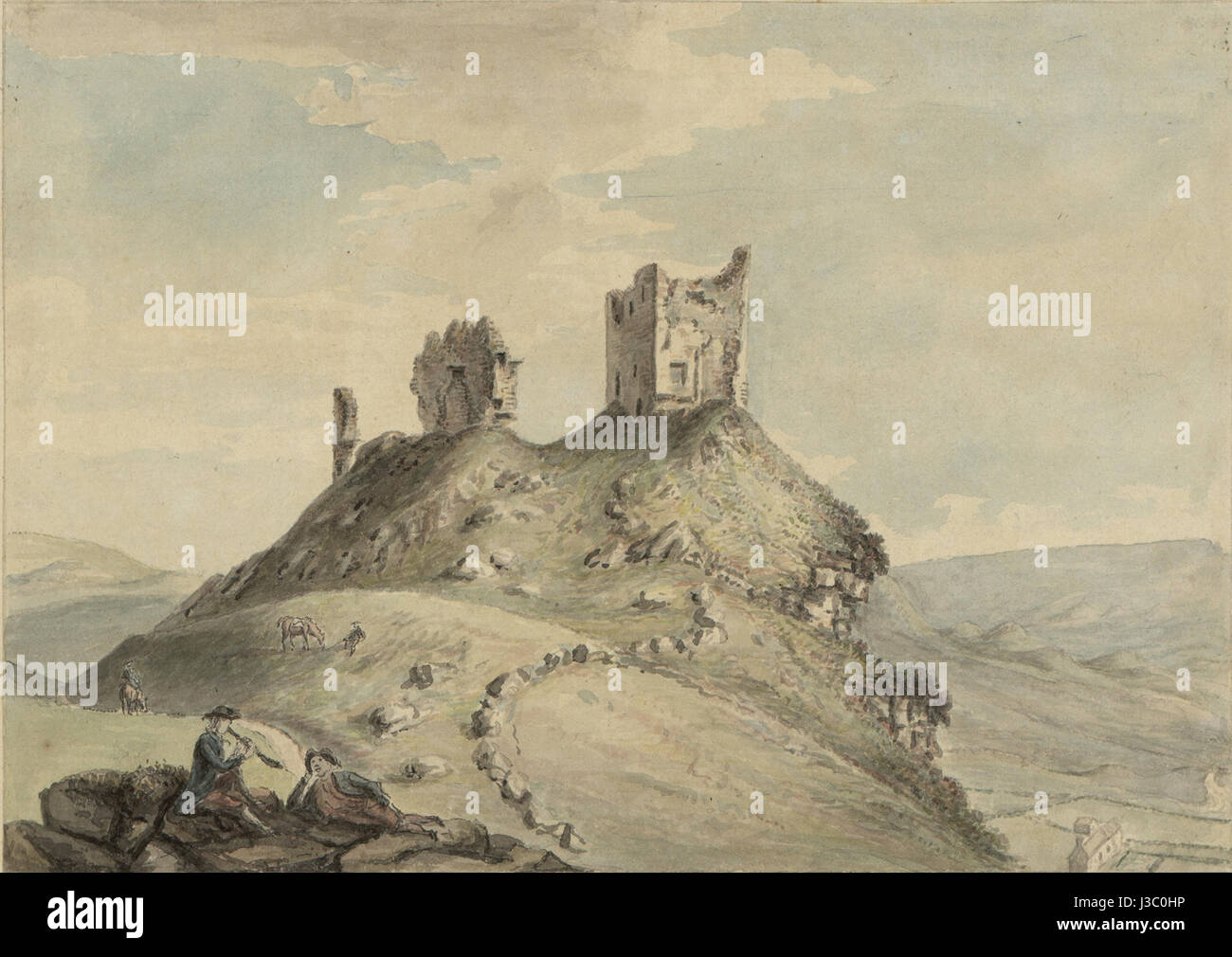 Dolwyddelan Castle is a medieval structure located in North Wales ...