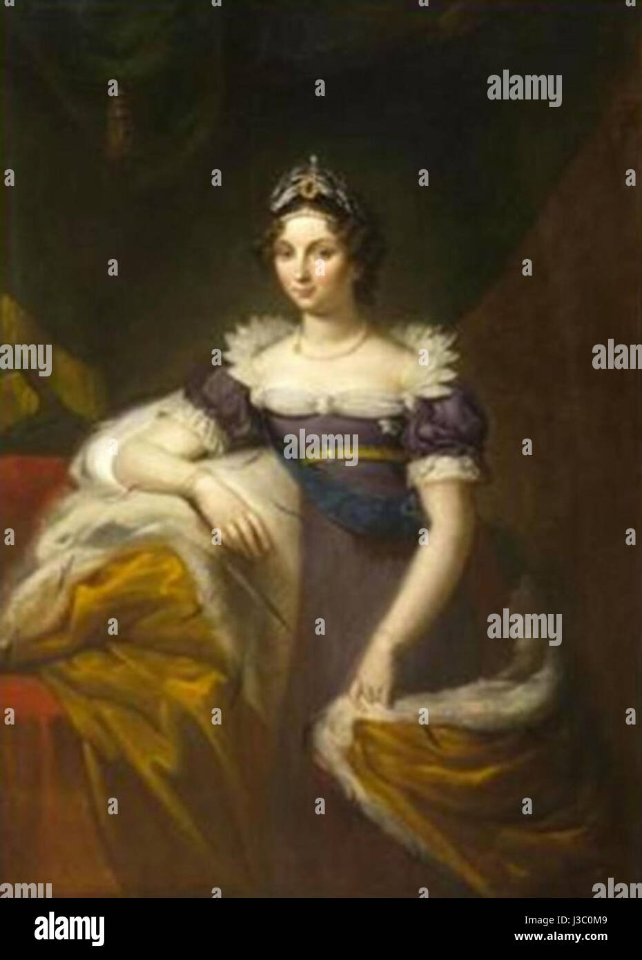 This portrait of Elizabeth Alexeevna, created by an anonymous artist ...