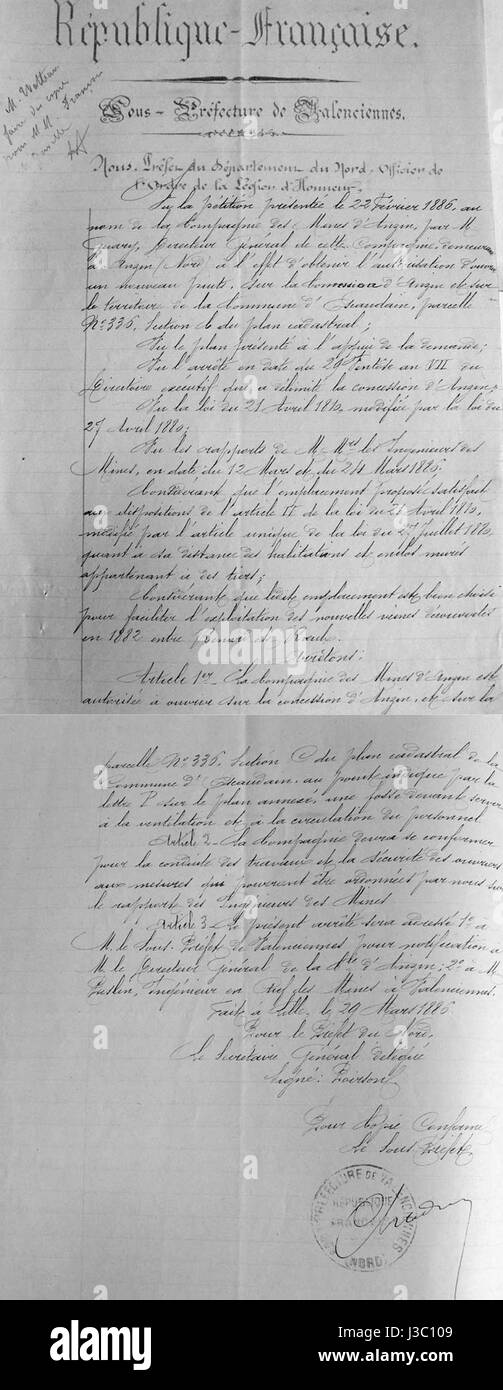 France mining 19th Black and White Stock Photos & Images - Alamy