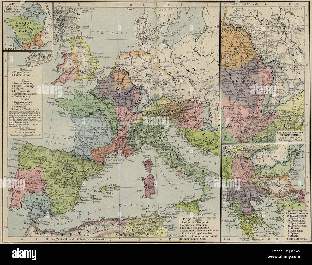 Map roman provinces hi-res stock photography and images - Alamy