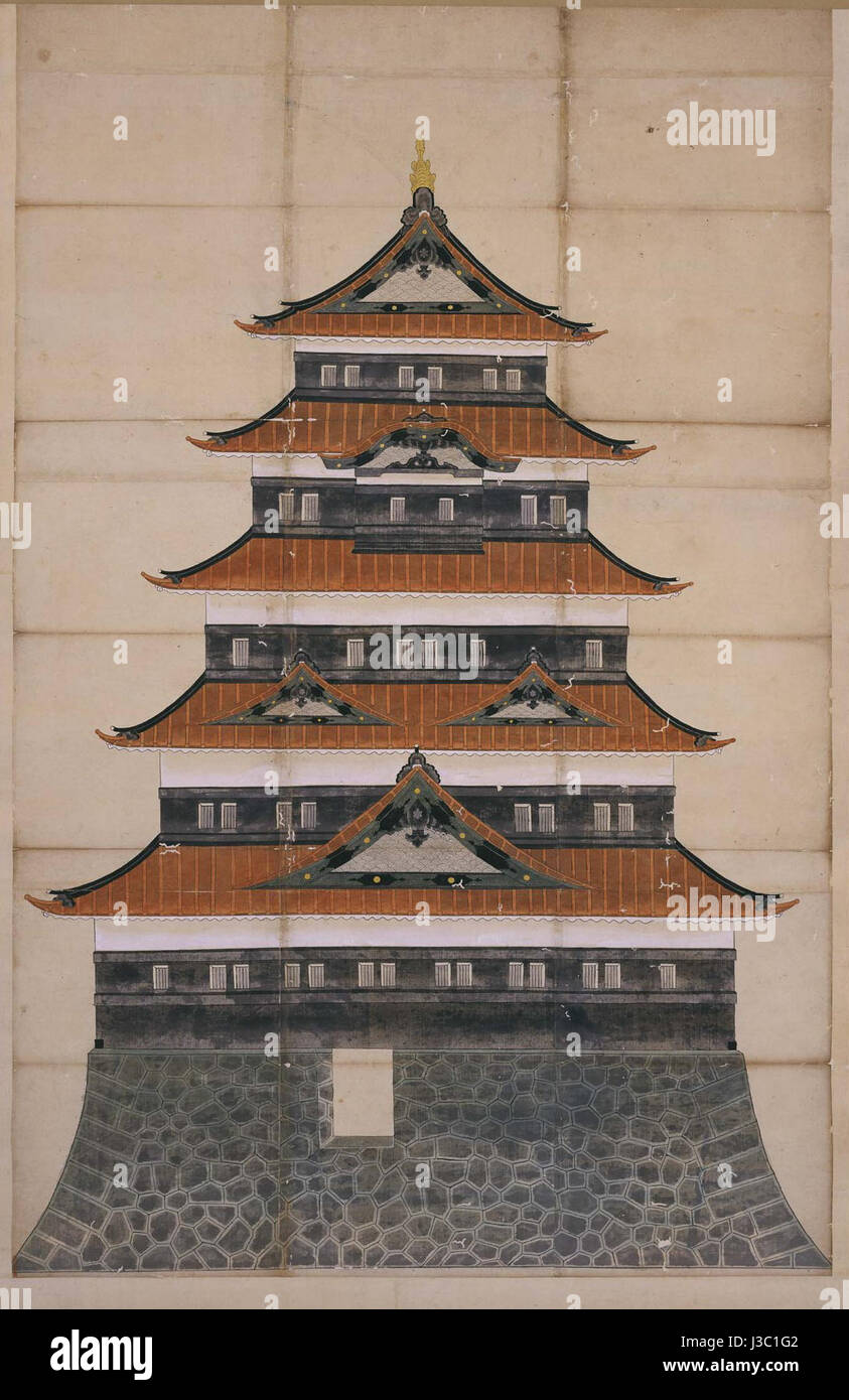 An image of Edo Castle, a historic structure located in Tokyo, Japan ...