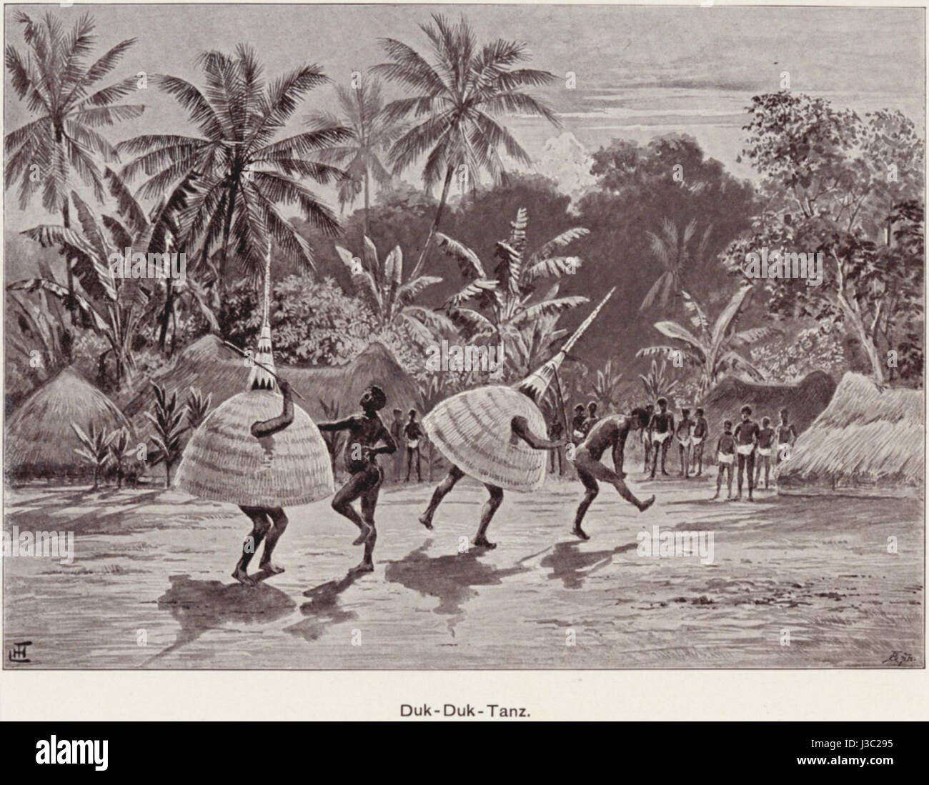 Duk duk dance Stock Photo - Alamy