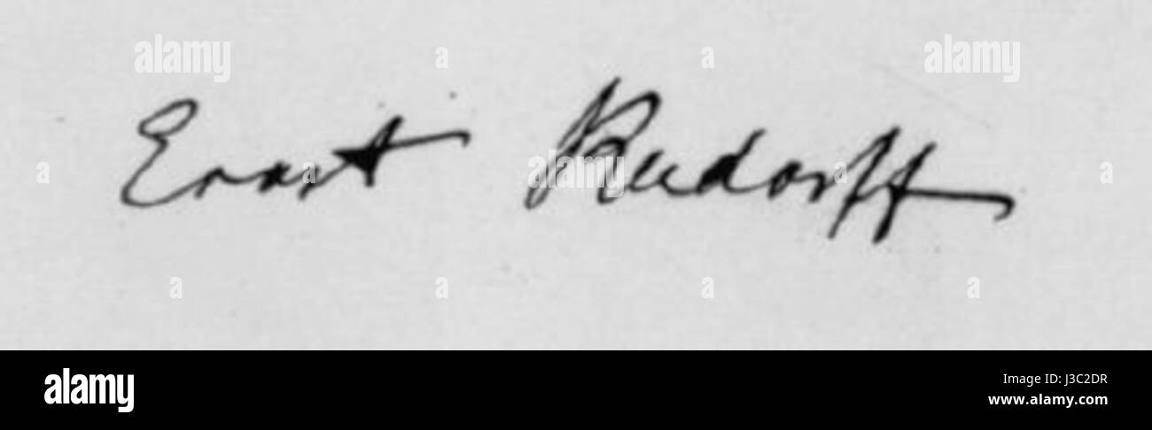 Ernst Rudorff Signature Stock Photo - Alamy