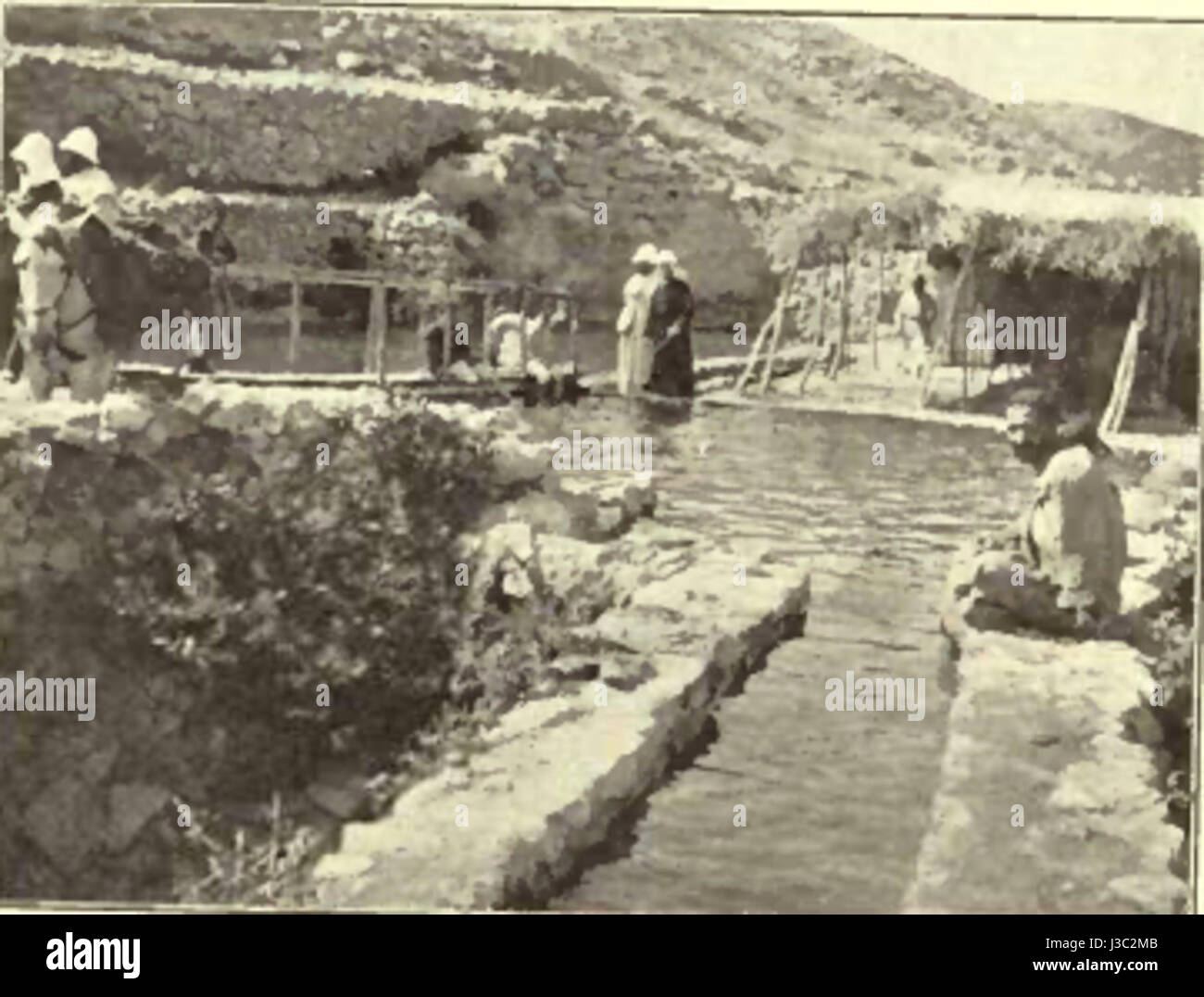 The Elisha Fountain in Jerico, constructed in 1906, is a historical ...
