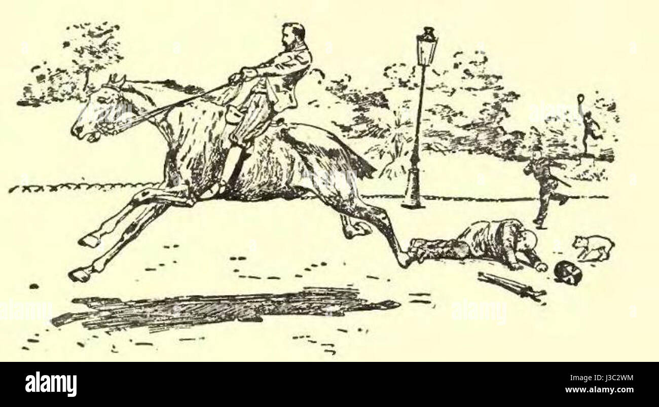 Illustration from 'Equitation' depicting equestrian figures ...