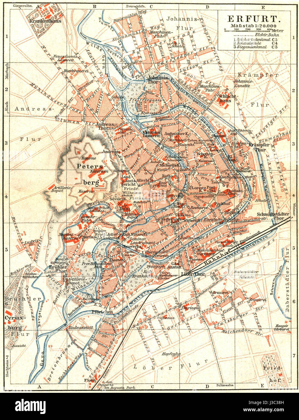 Map of erfurt hi-res stock photography and images - Alamy