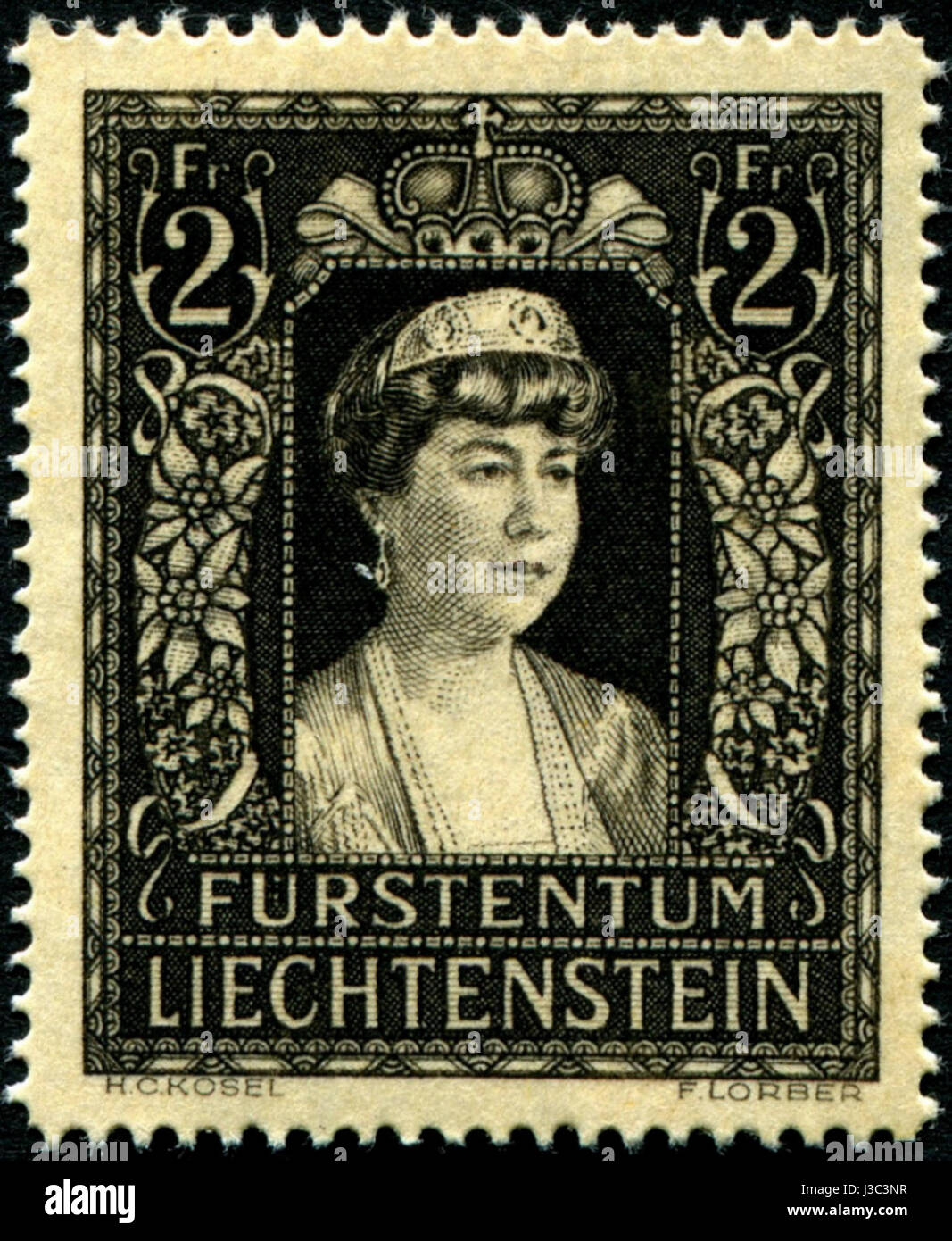 This title refers to a stamp likely commemorating Elsa von Gutmann, who ...