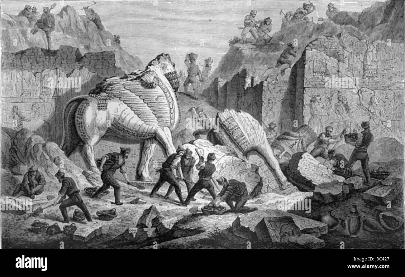 Excavations of Nineveh Stock Photo - Alamy