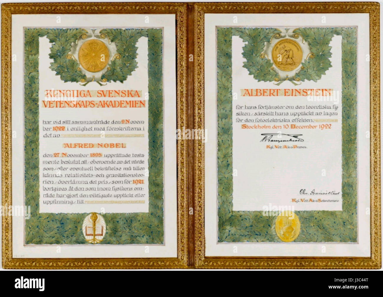 Albert Einstein was awarded the Nobel Prize in Physics in 1921 for his ...