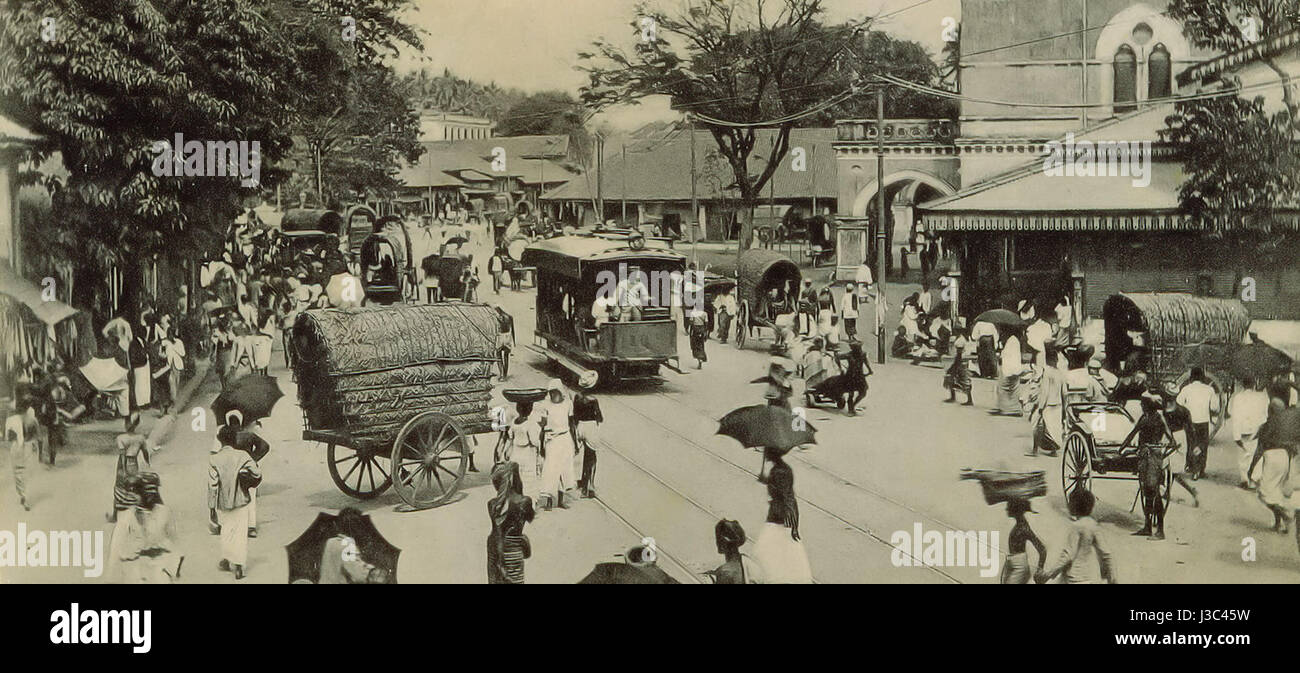 Electric tramway in Colombo , Sri Lanka Stock Photo - Alamy