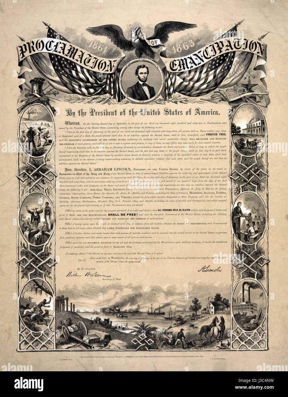 Emancipation proclamation map hi-res stock photography and images - Alamy
