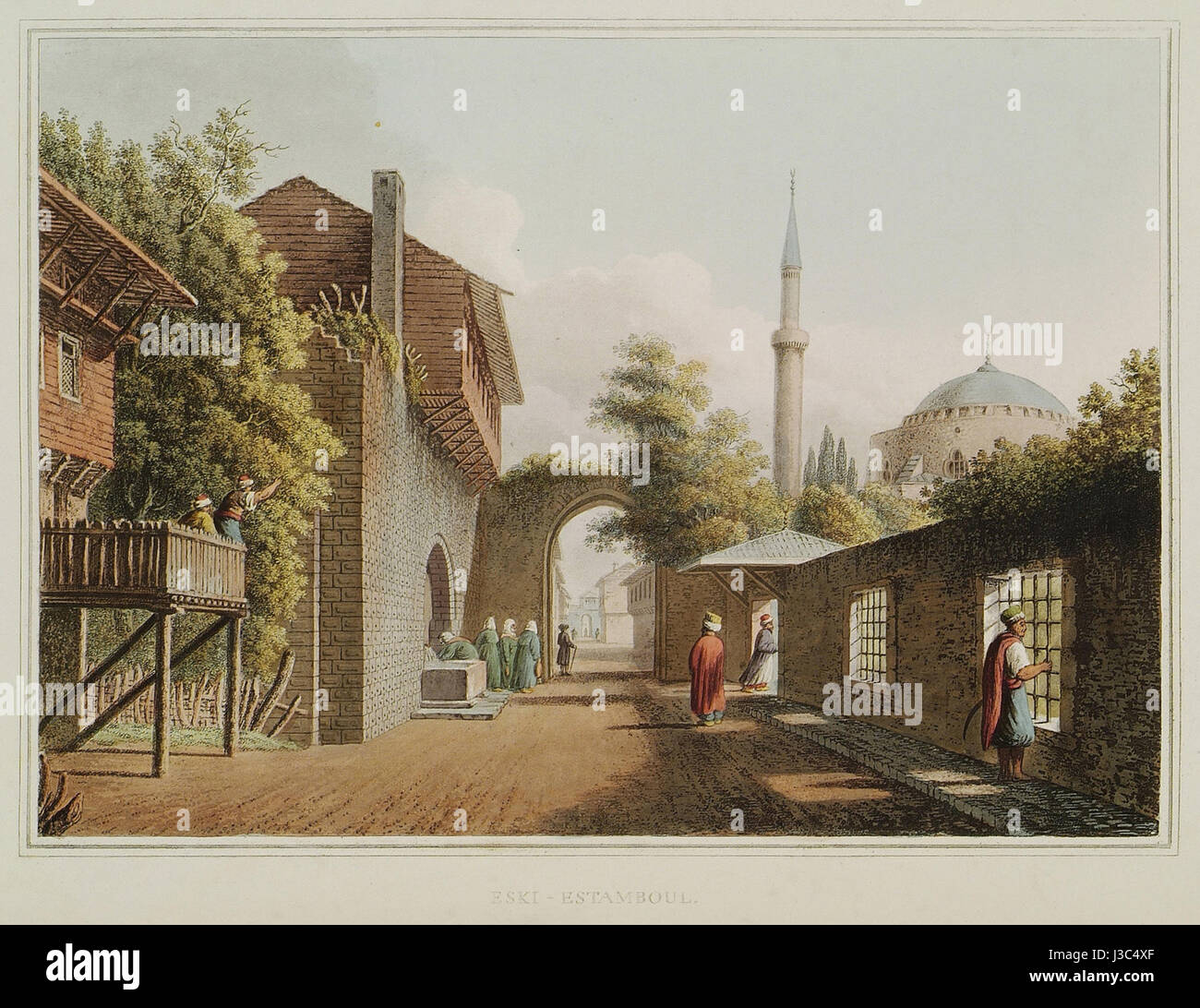 *Eski Estamboul* is an 1810 work by Luigi Mayer, showcasing views of ...