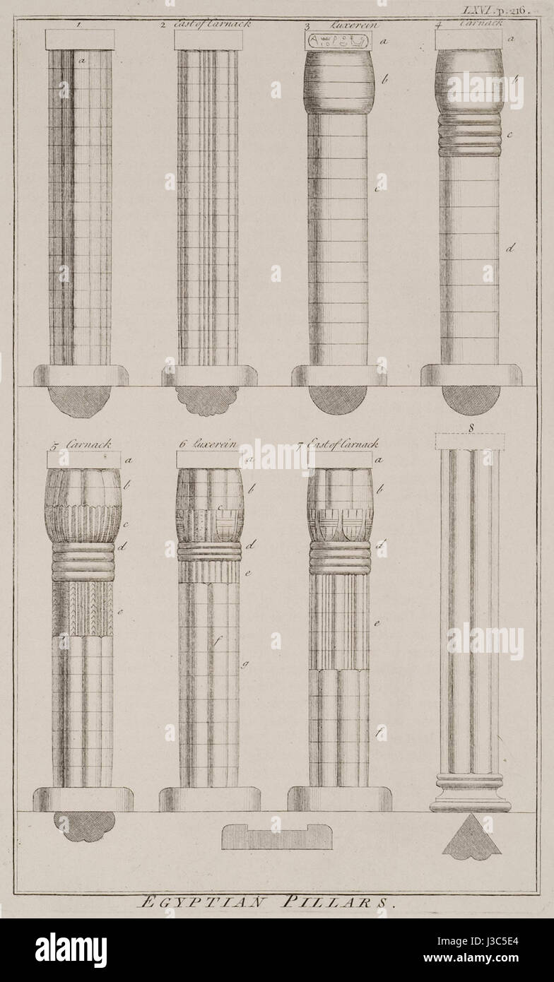 Egyptian pillars hi-res stock photography and images - Alamy