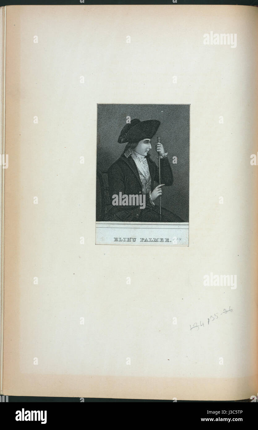 Elihu Palmer was an American deist and political writer in the late ...