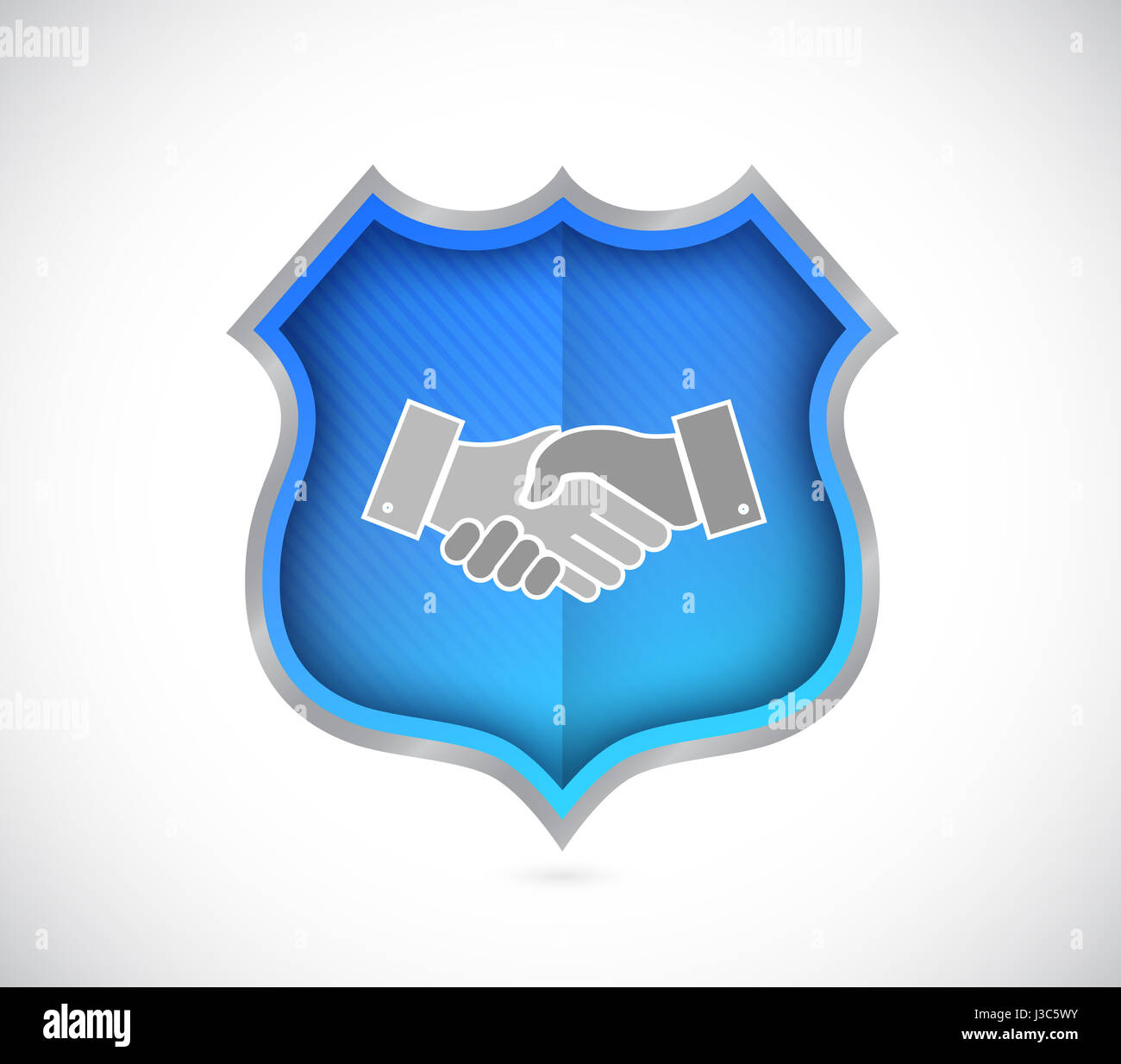 shield security handshake concept illustration design graphic Stock ...