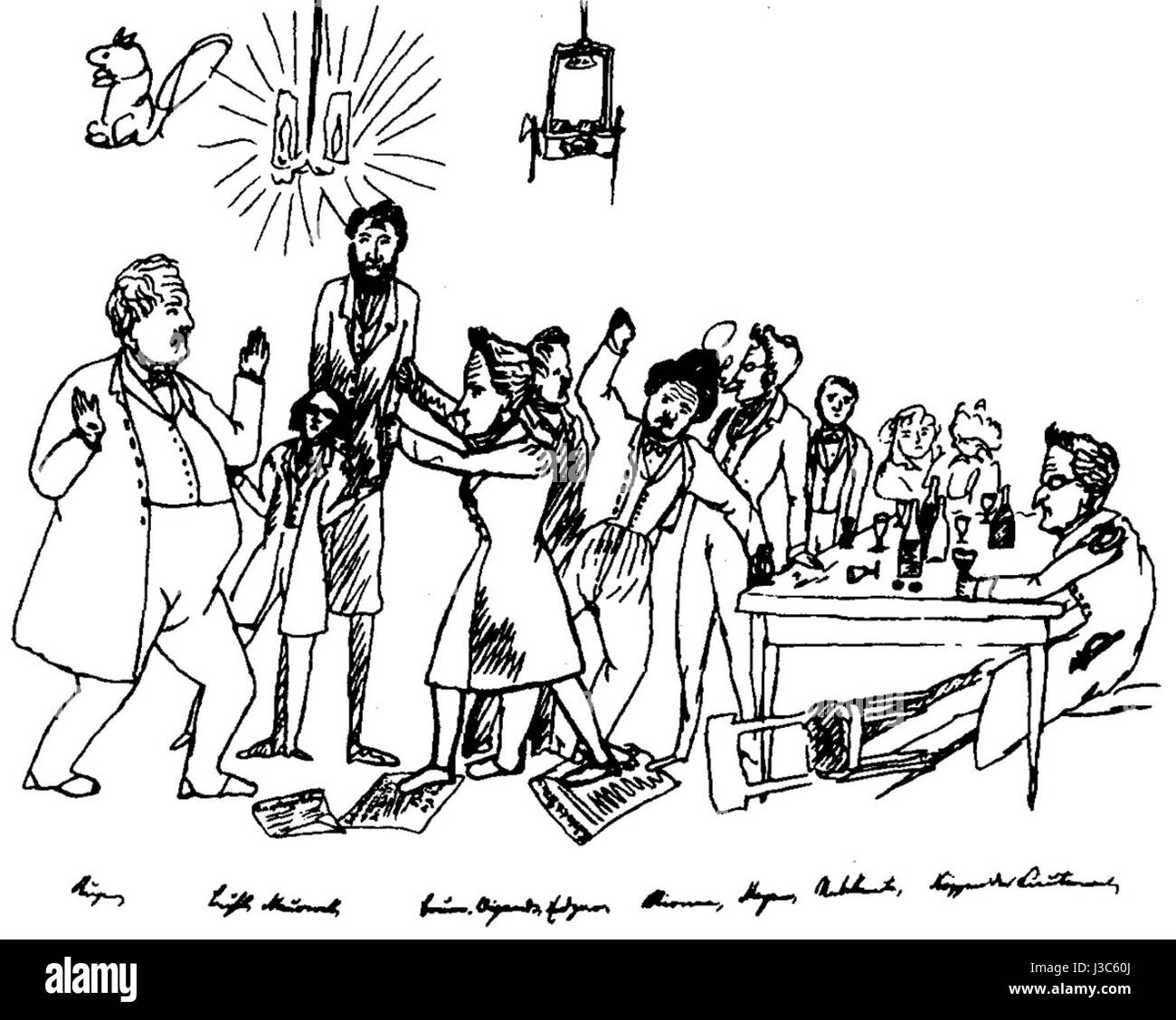 Die Freien by Friedrich Engels Stock Photo - Alamy