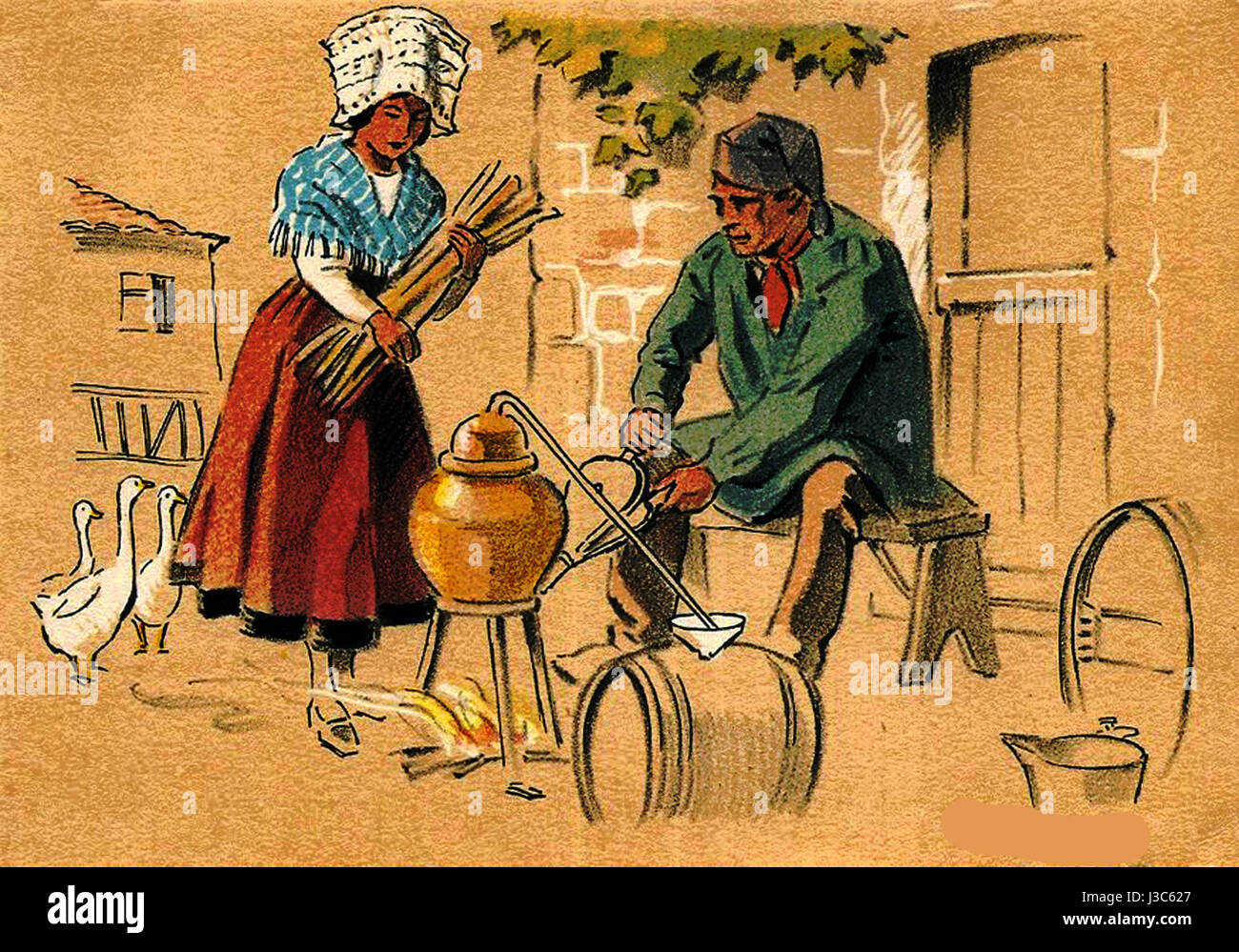 Eau de vie de marc is a type of brandy made from pomace, the residual ...