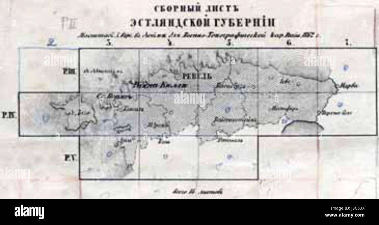 The 'Estlandia Shubert map 3v 00 index map' refers to a cartographic ...