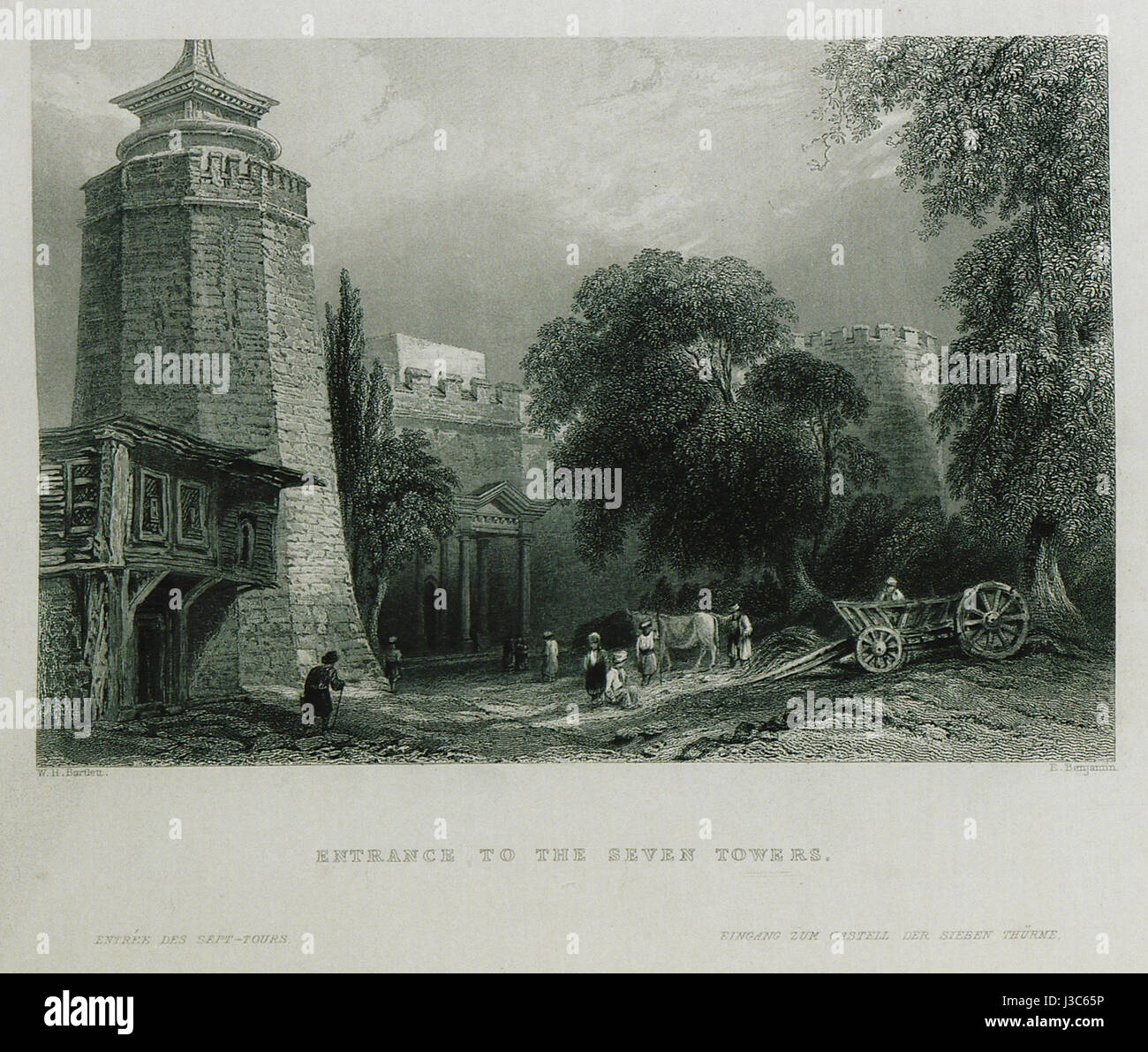 The entrance to the Seven Towers refers to a significant historical or ...