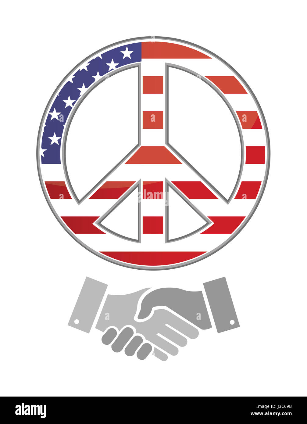 United states peace. america handshake concept illustration design ...
