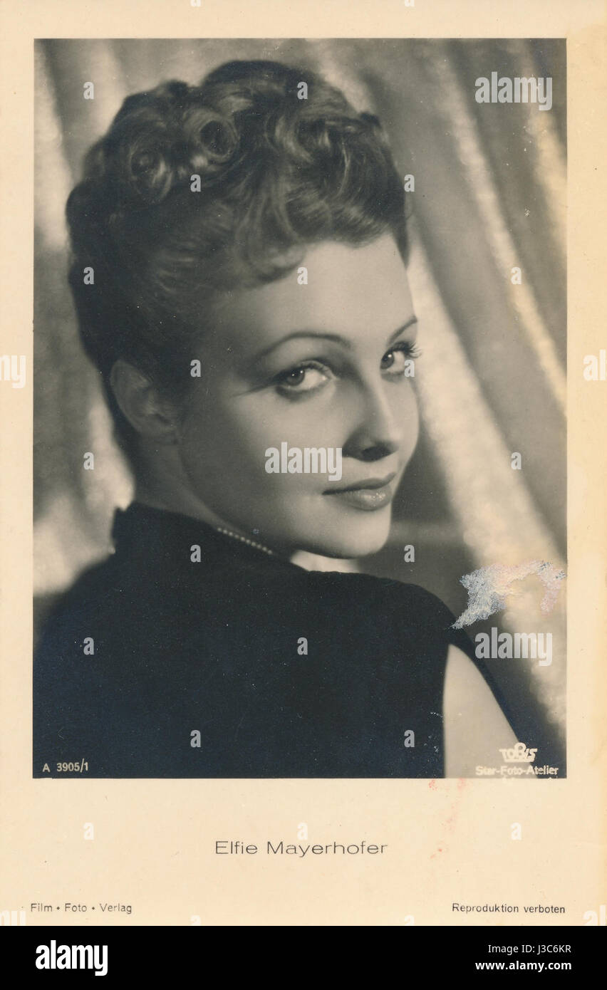 Elfie Mayerhofer 3905 1 Tobis Star Foto Atelier Film Foto Verlag Stock ...