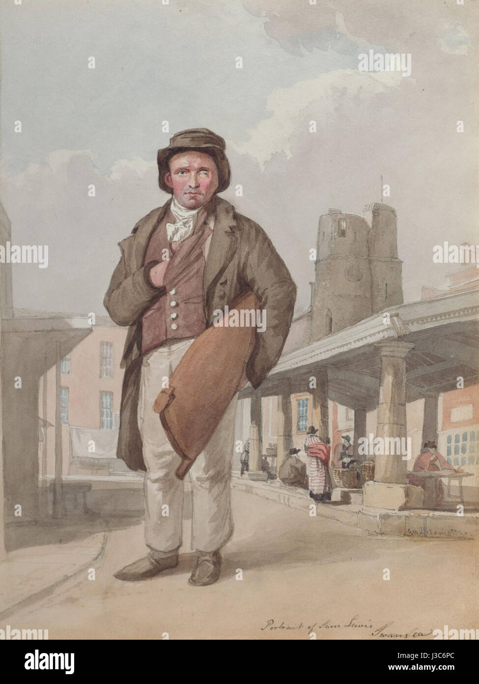 Swansea map hi-res stock photography and images - Alamy